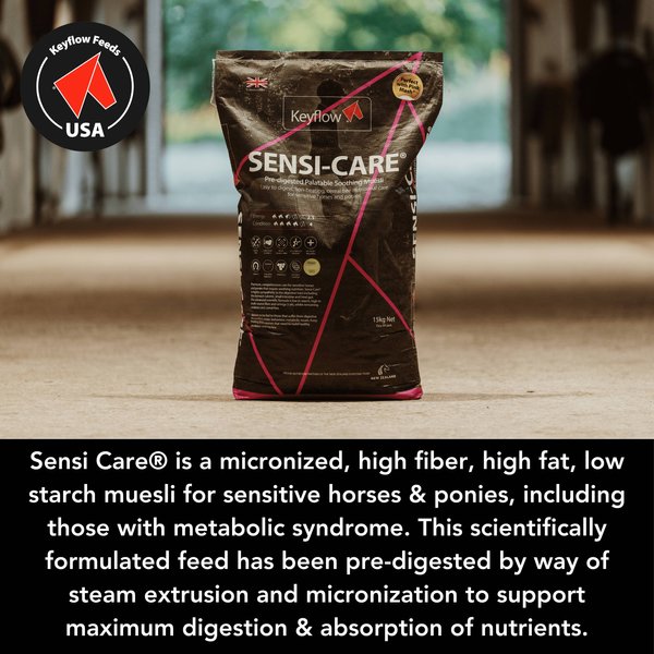 KEYFLOW USA Sensi-Care Low Sugar, Low Starch & High Fat Horse Feed, 33 ...