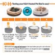 K&H PET PRODUCTS Thermo-Snuggle Cup Bomber Heated Dog & Cat Bed ...