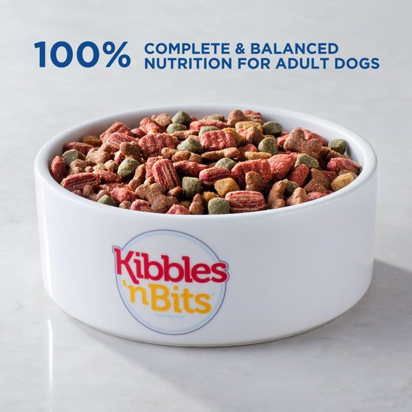 KIBBLES 'N BITS Bacon & Steak Flavor Dry Dog Food, 3.5-lb bag - Chewy.com