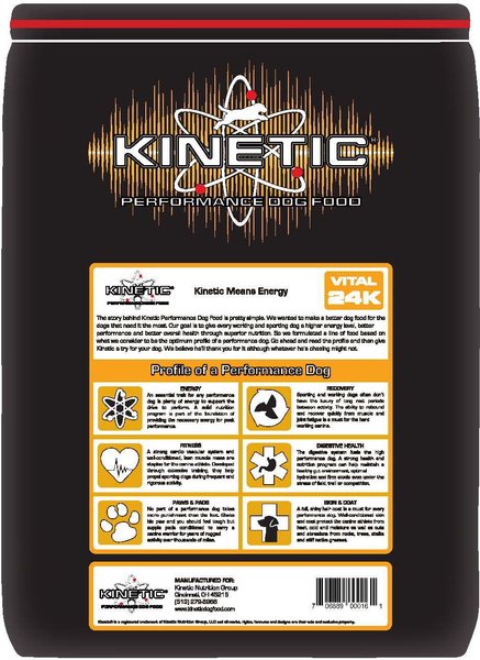 KINETIC Performance Vital 24K Formula Beef Flavor Dry Dog Food, 35-lb ...