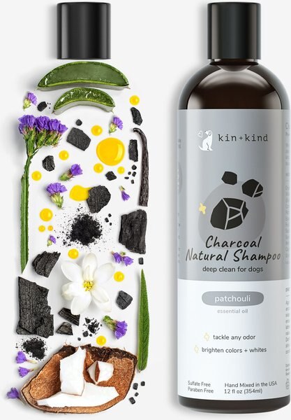 KIN+KIND Charcoal Natural Dog Shampoo, 12-fl oz bottle - Chewy.com