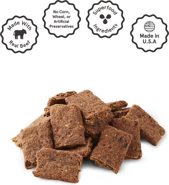 KISMET Slow Cooked Beef Squares Jerky Dog Treats, 14-oz bag - Chewy.com