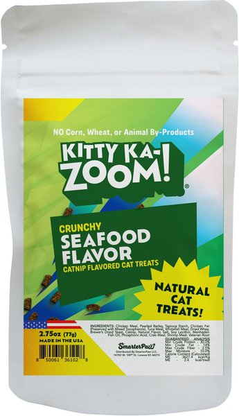 KITTY KA-ZOOM Grain-Free Tuna with Catnip Crunchy Cat Treat, 2.75-oz bag - Chewy.com