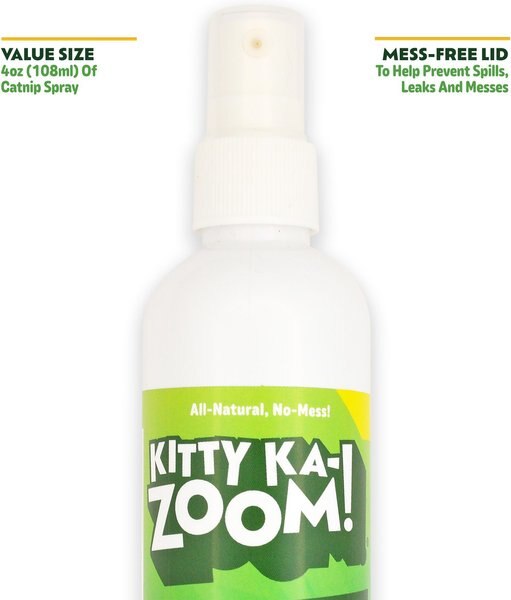 KITTY KA-ZOOM Liquid Catnip Spray, 4-fl oz bottle - Chewy.com