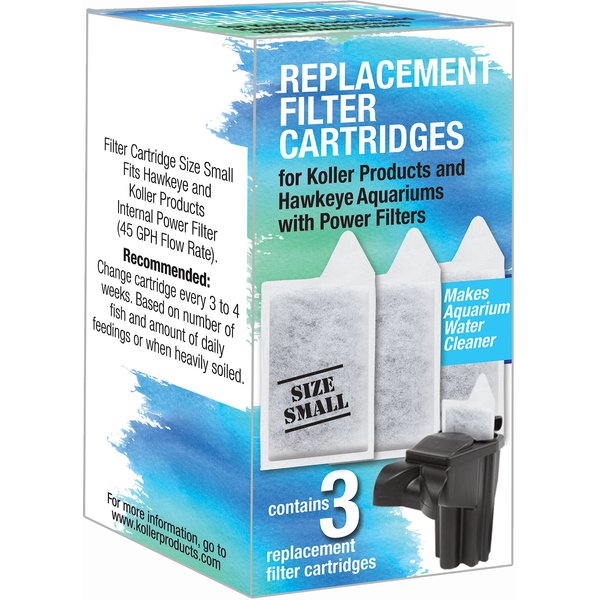 KOLLER PRODUCTS KC10 Aquarium Replacement Filter Cartridges, 3 count ...