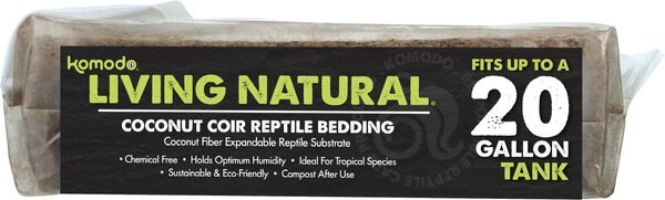 KOMODO Coir Peat Brick Single Reptile Bedding, Brown, 20-gal - Chewy.com