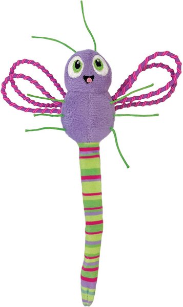 KONG Flingaroo Dragonfly Cat Plush Toy with Catnip, Color Varies ...