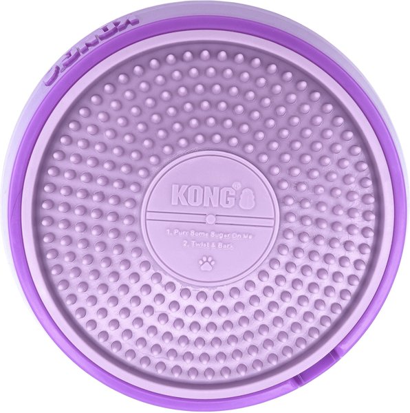 KONG Licks Spinz Dog & Cat Treat Dispensers Toy, Purple, Small - Chewy.com