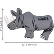 KONG Maxx Rhino Tough Squeaky Dog Plush Toy, Grey, Large - Chewy.com