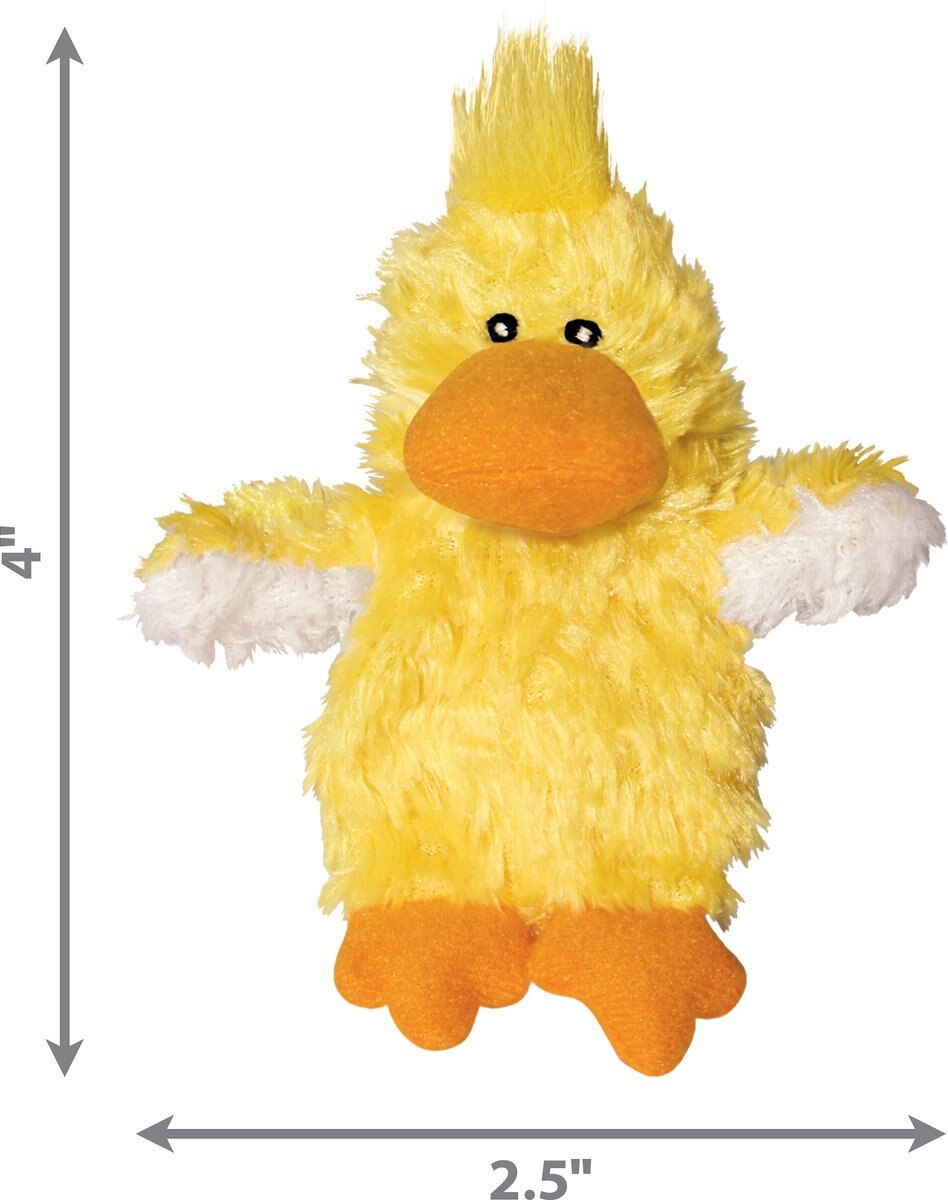 KONG Plush Duck Dog Toy, 4-in - Chewy.com