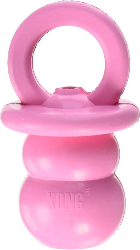 KONG Puppy Binkie Chew Dog Toy, Pink, Small - Chewy.com