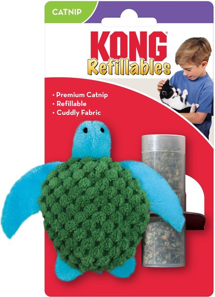 KONG Refillable Turtle Catnip Cat Toy - Chewy.com