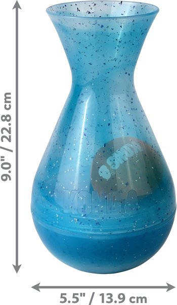 KONG Rewards Tipsy Treat Dispenser Dog Toy, Blue, Large - Chewy.com