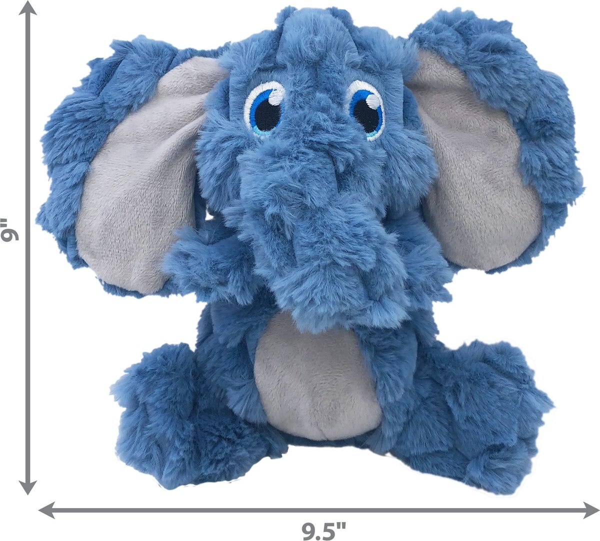 KONG Scrumplez Elephant Dog Toy, Blue, Medium - Chewy.com