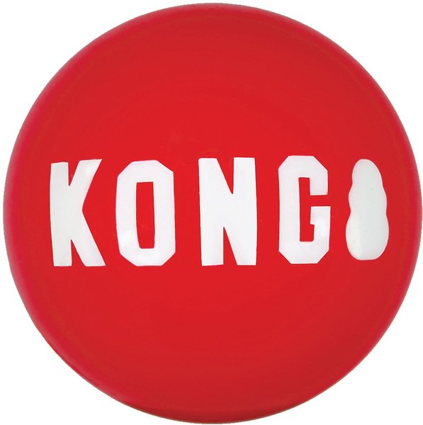 KONG Signature Balls Dog Toy, 2-pack, Red, Large - Chewy.com