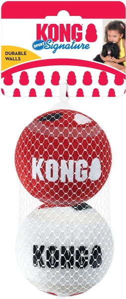 KONG Signature Sport Balls Dog Toy, Red, Large - Chewy.com
