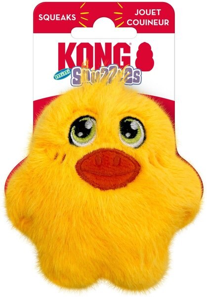 KONG Snuzzles Mini Duck Squeaky Dog Plush Toy, Yellow, X-Small - Chewy.com