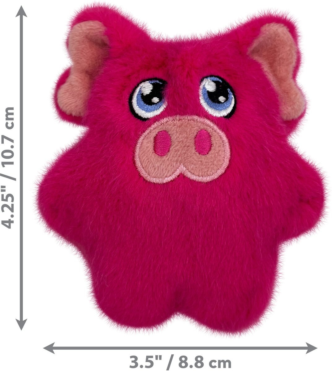 KONG Snuzzles Mini Pig Squeaky Dog Plush Toy, Pink, X-Small - Chewy.com