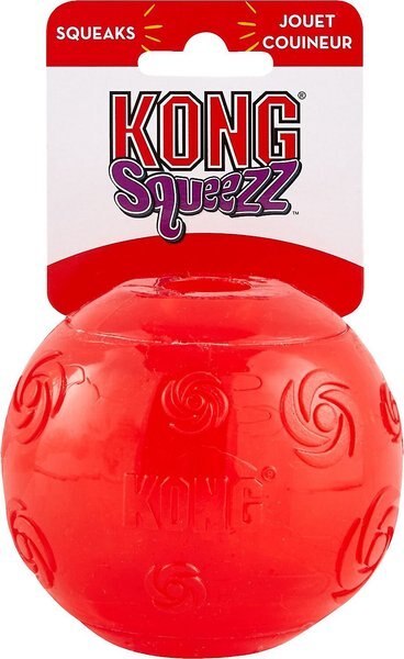 KONG Squeezz Ball Dog Toy, Color Varies, X-Large, bundle of 2 - Chewy.com