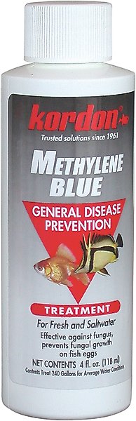 KORDON Methylene Blue General Disease Prevention Aquarium Treatment, 4-oz bottle - Chewy.com