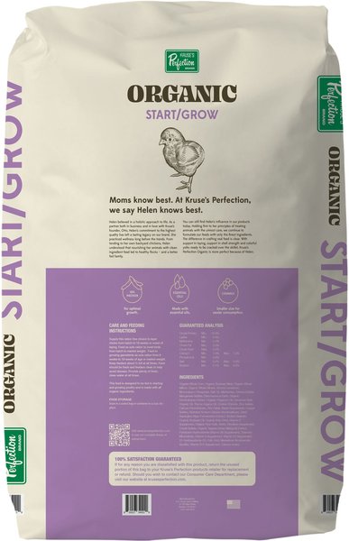 KRUSE'S PERFECTION BRAND Organic Poultry Starter Grower 18% Protein ...