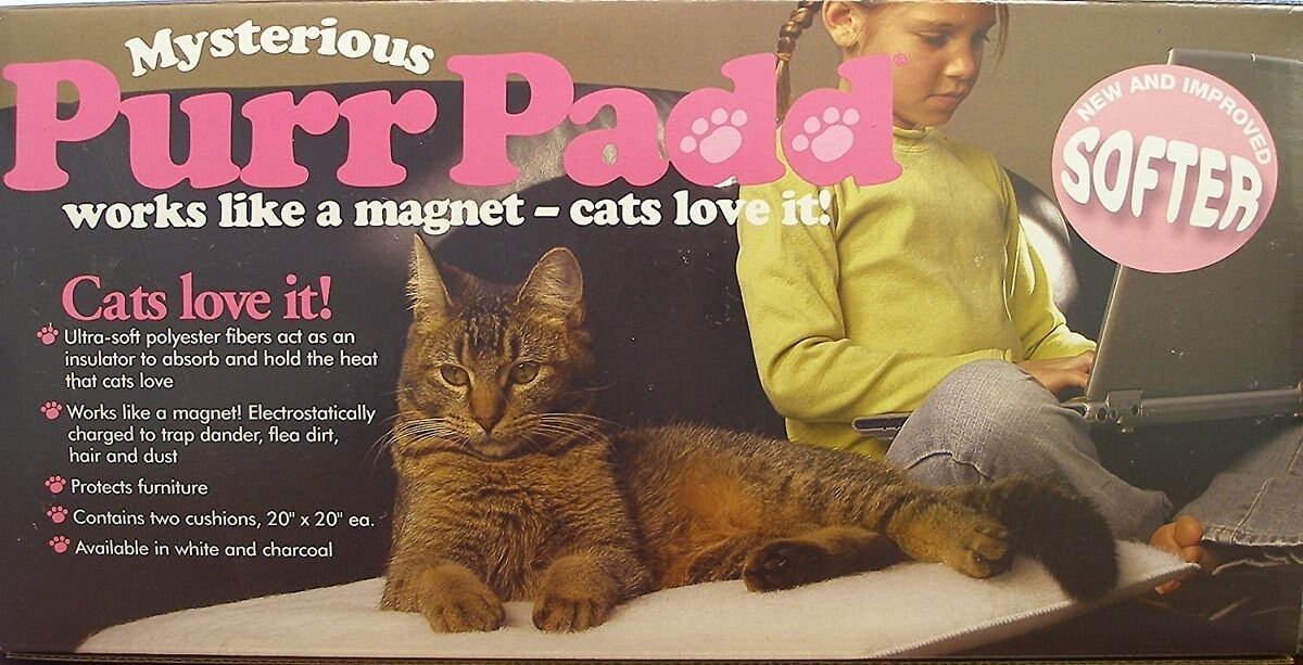 K.T. MANUFACTURING Purr Padd Cat Bed Mat, White, 2 count - Chewy.com