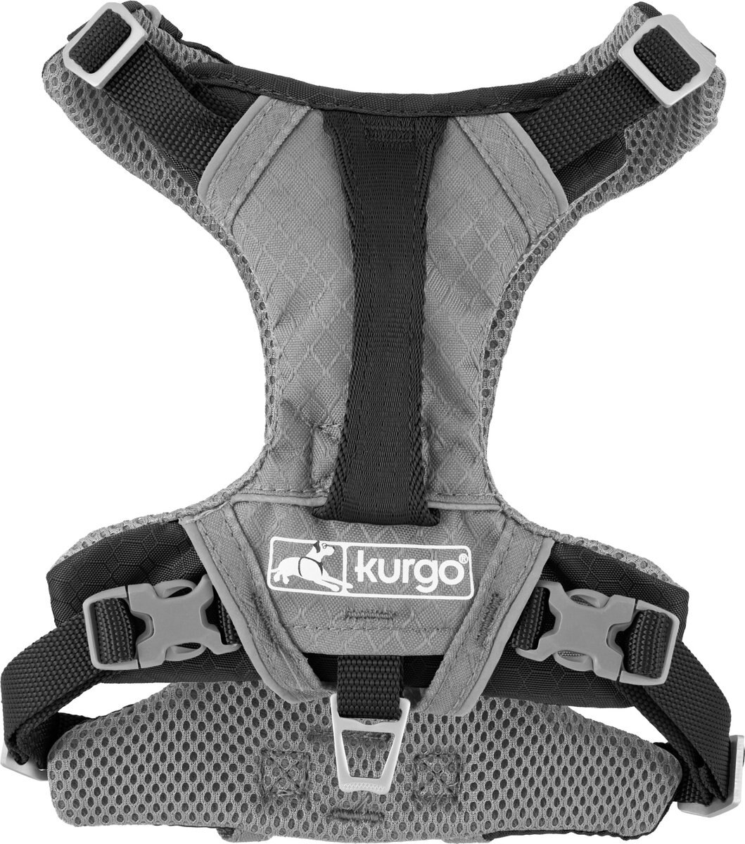 KURGO Journey Air Polyester Reflective No Pull Dog Harness, Black ...