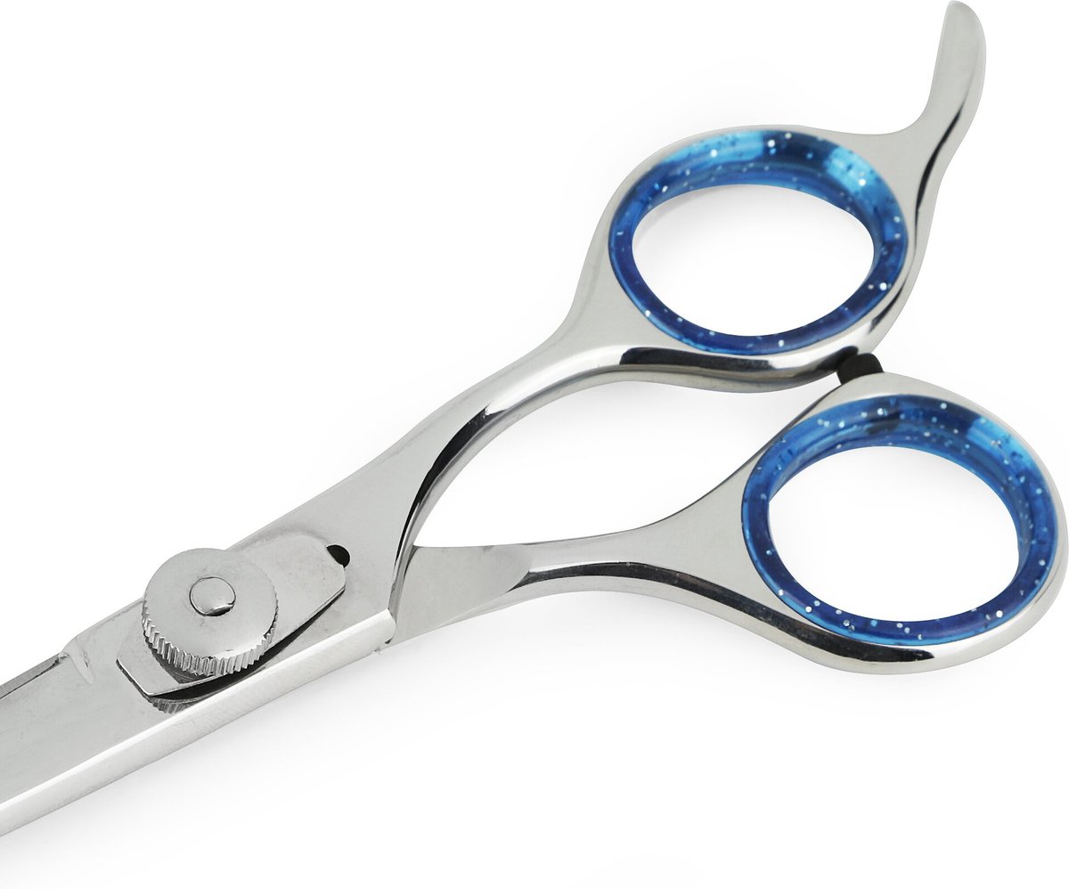 LAAZAR Pro Shear Curved Dog Grooming Scissors, 9-in - Chewy.com