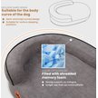 LAIFUG Memory Foam Orthopedic Oval Dog Bed, Dark Gray, Small - Chewy.com