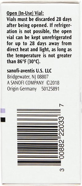 LANTUS (insulin glargine injection) U-100 Injectable, 10-mL vial - Easy ...