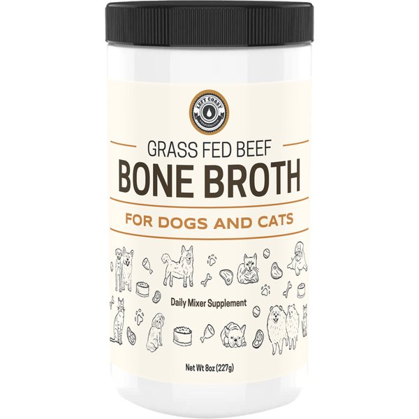 LEFT COAST PERFORMANCE Beef Bone Broth Powder Supplement for Dogs ...
