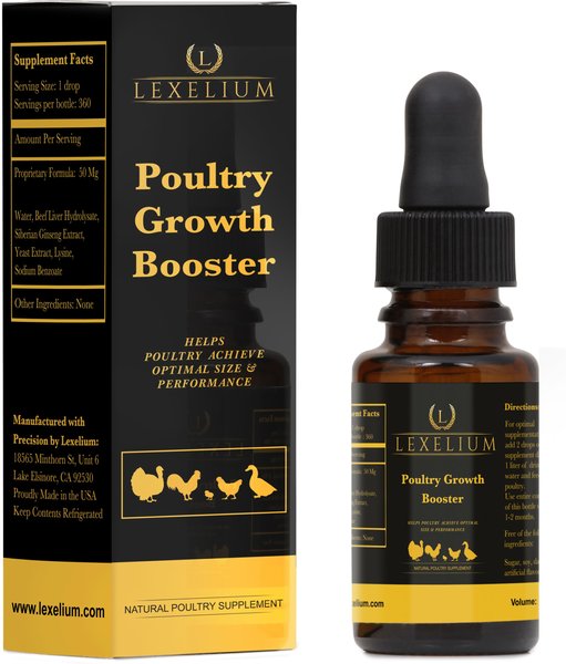 LEXELIUM Poultry Growth Booster Liquid Supplement, 15-mL bottle - Chewy.com