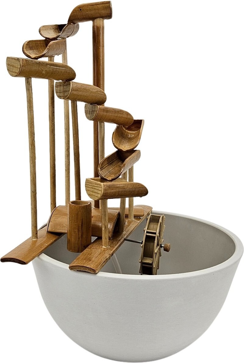 LIFEGARD Quiet One 100 Pump Bamboo Money Fountain with Plant Holder, 12 ...