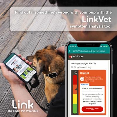 LINK My Pet Dog GPS & Activity Tracker with Training Tools & Wrap, Gray ...