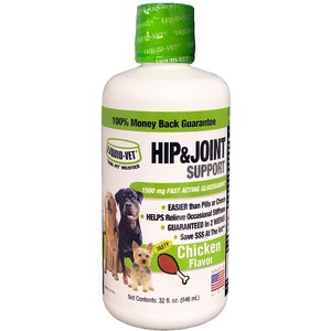 LIQUID-VET Hip & Joint Support Chicken Flavored Liquid Joint Supplement ...