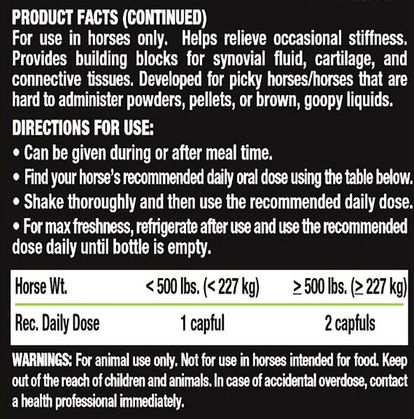 LIQUID-VET Hock & Joint Support Peppermint Flavor Liquid Horse ...