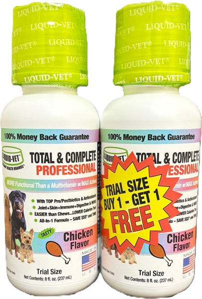 LIQUID-VET K9 Total & Complete Chicken Flavored Liquid Multi-Supplement ...