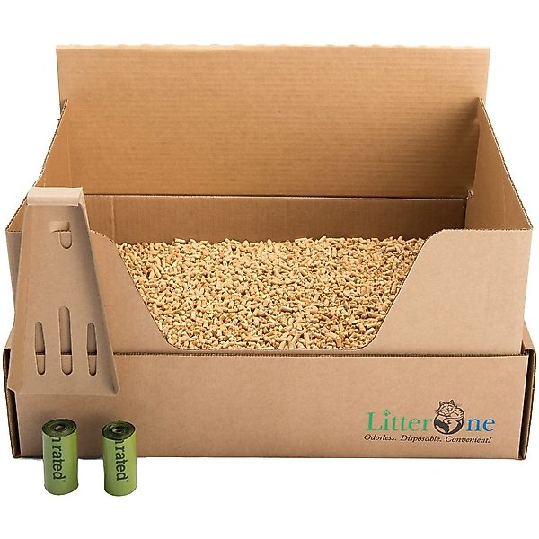 LITTER ONE Disposable Cat Litter Box Kit - Chewy.com