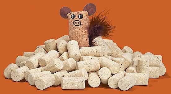 Discontinued - LITTERBOX.COM Cork Pig Cat Toy - Chewy.com
