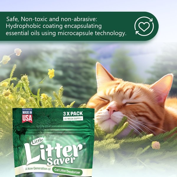 LITTLE LITTER SAVERS Natural Fresh Scent Cedarwood Cat Litter ...