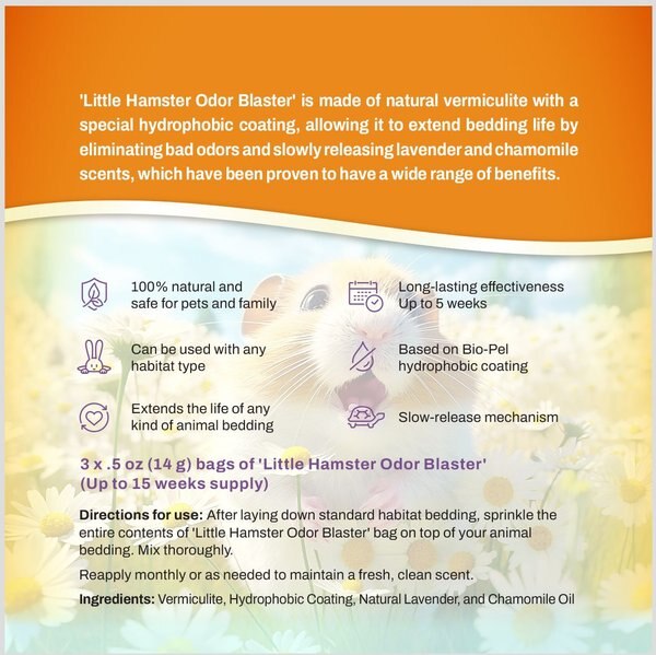 LITTLE SAVERS Little Hamster Odor Blaster Natural Fresh Scent Small Pet ...