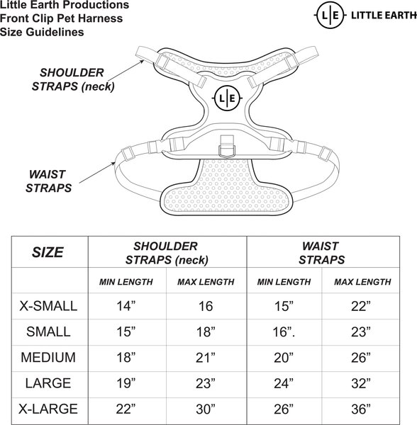 LITTLEARTH NCAA Front Clip Dog Harness, Michigan Wolverines, X-Large ...