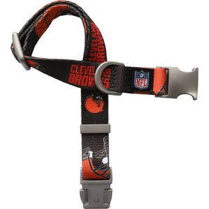 LITTLEARTH NFL Premium Dog & Cat Collar, Cleveland Browns, Medium ...