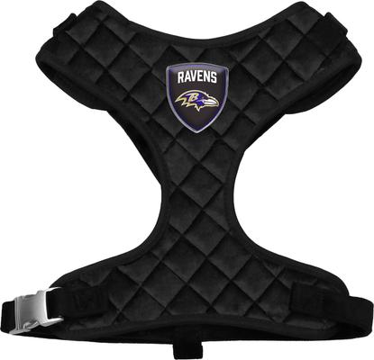 LITTLEARTH NFL Velvet Dog Harness, Baltimore Ravens, Medium - Chewy.com