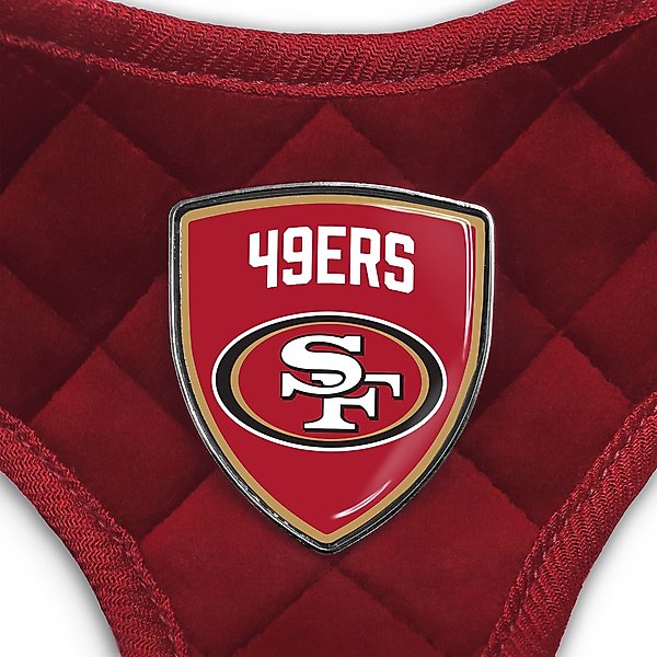 LITTLEARTH NFL Velvet Dog Harness, San Francisco 49ers, Medium - Chewy.com