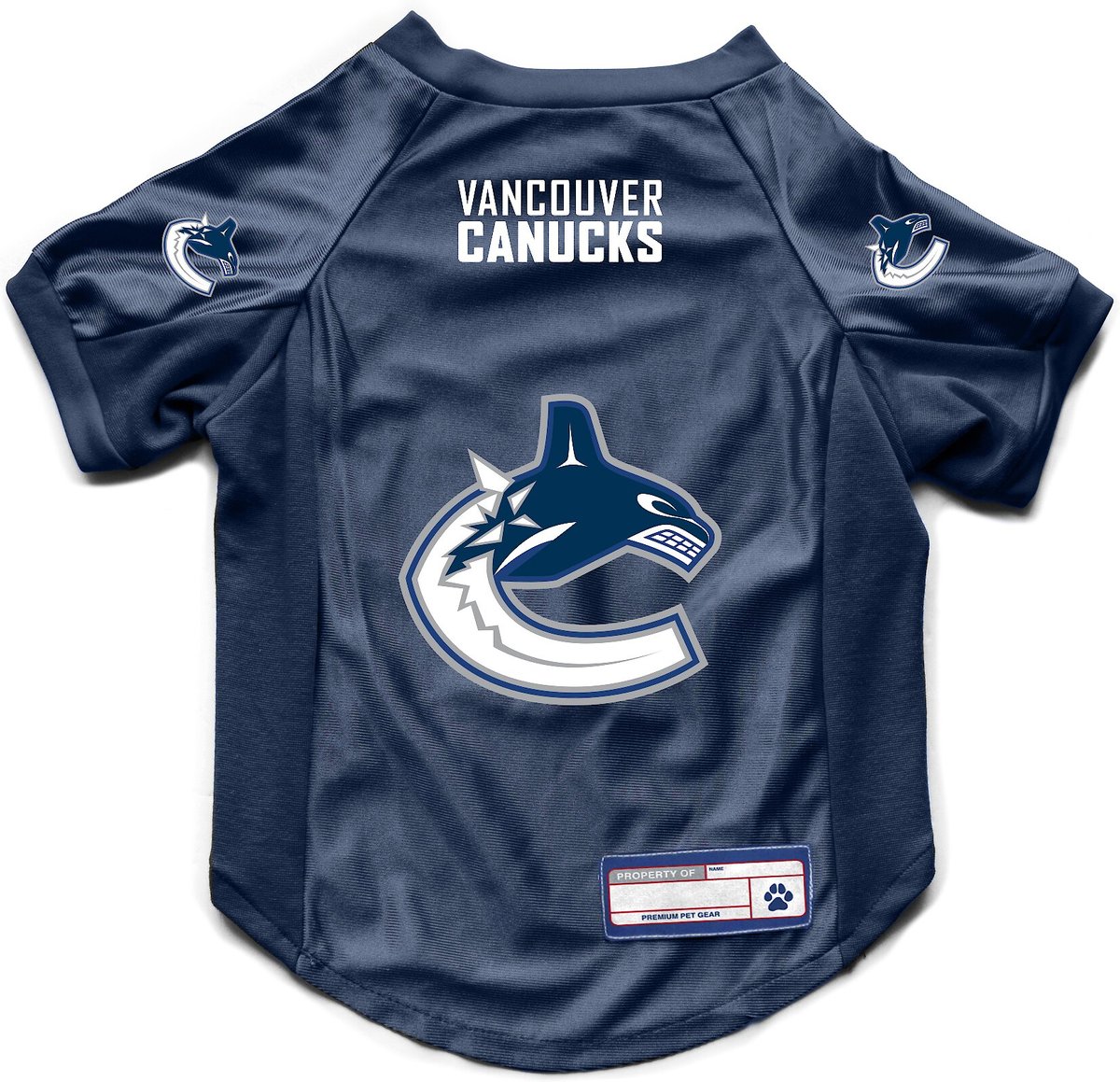 LITTLEARTH NHL Stretch Dog & Cat Jersey, Vancouver Canucks, Small ...