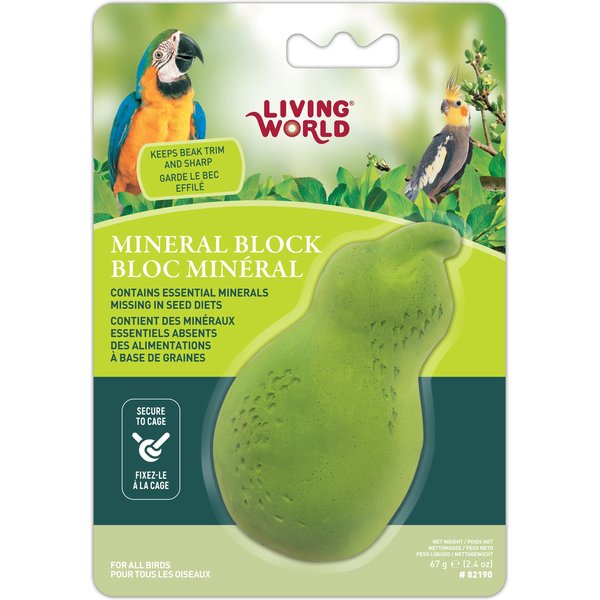 Out of Stock - LIVING WORLD Mineral Block Pear Bird Beak Conditioner ...