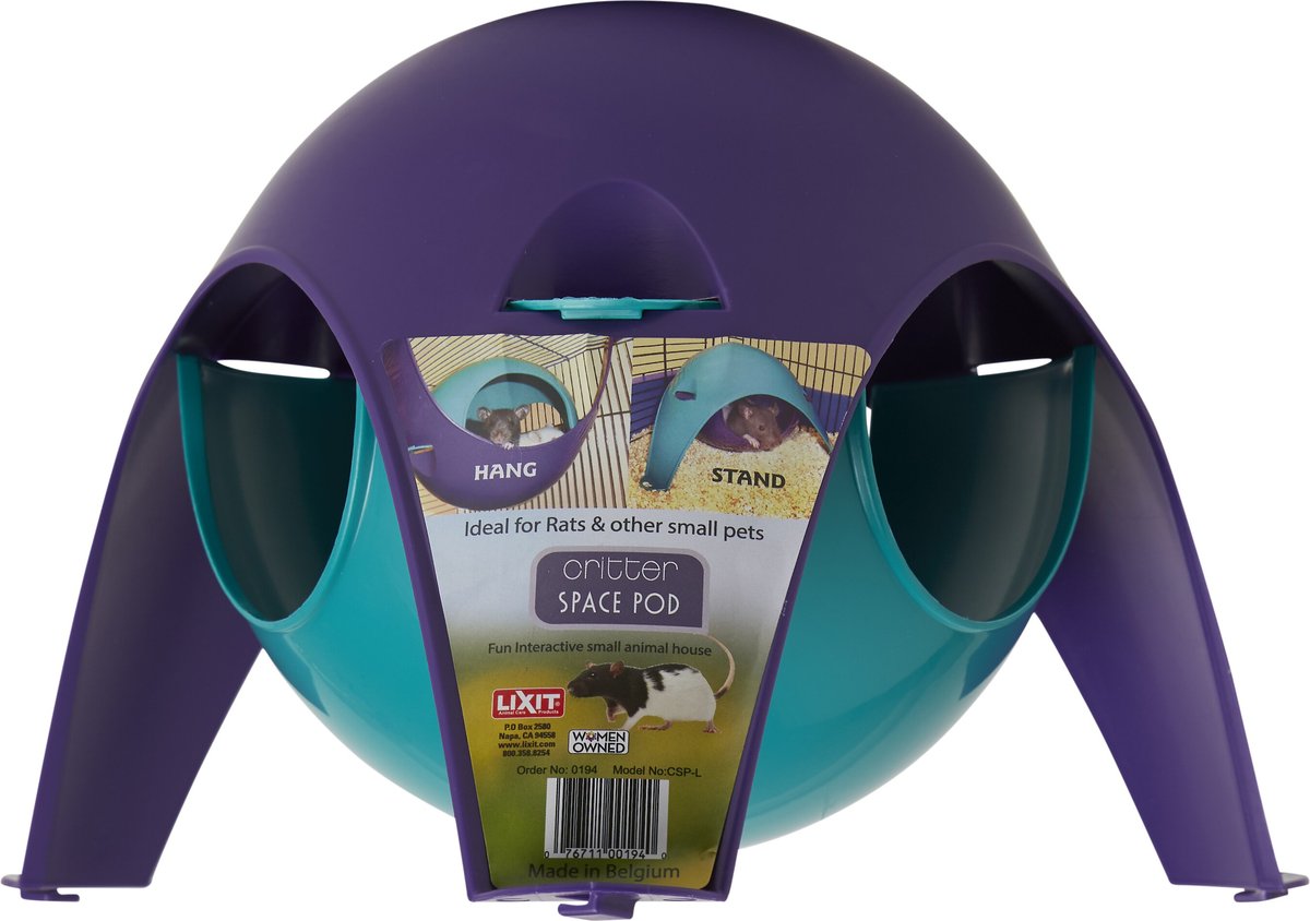 Out of Stock - LIXIT Critter Space Pod Small Animal Hideout, Color ...