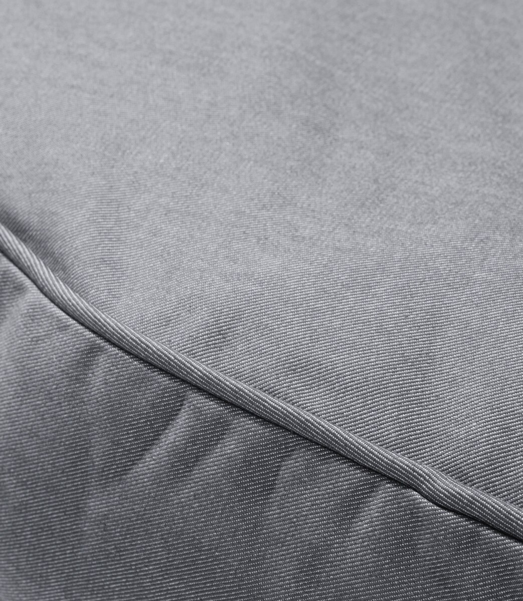 L.L.BEAN Premium Denim Rectangular Dog & Cat Bed, Platinum, Medium ...