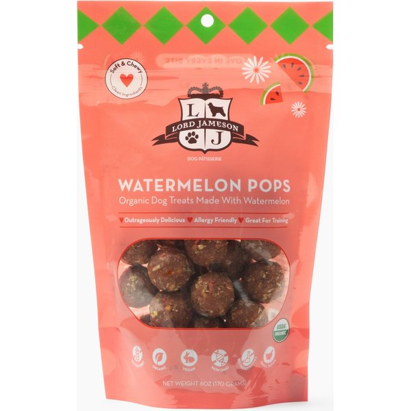 LORD JAMESON Coco Crush Vegan Dog Treats, 6-oz bag - Chewy.com